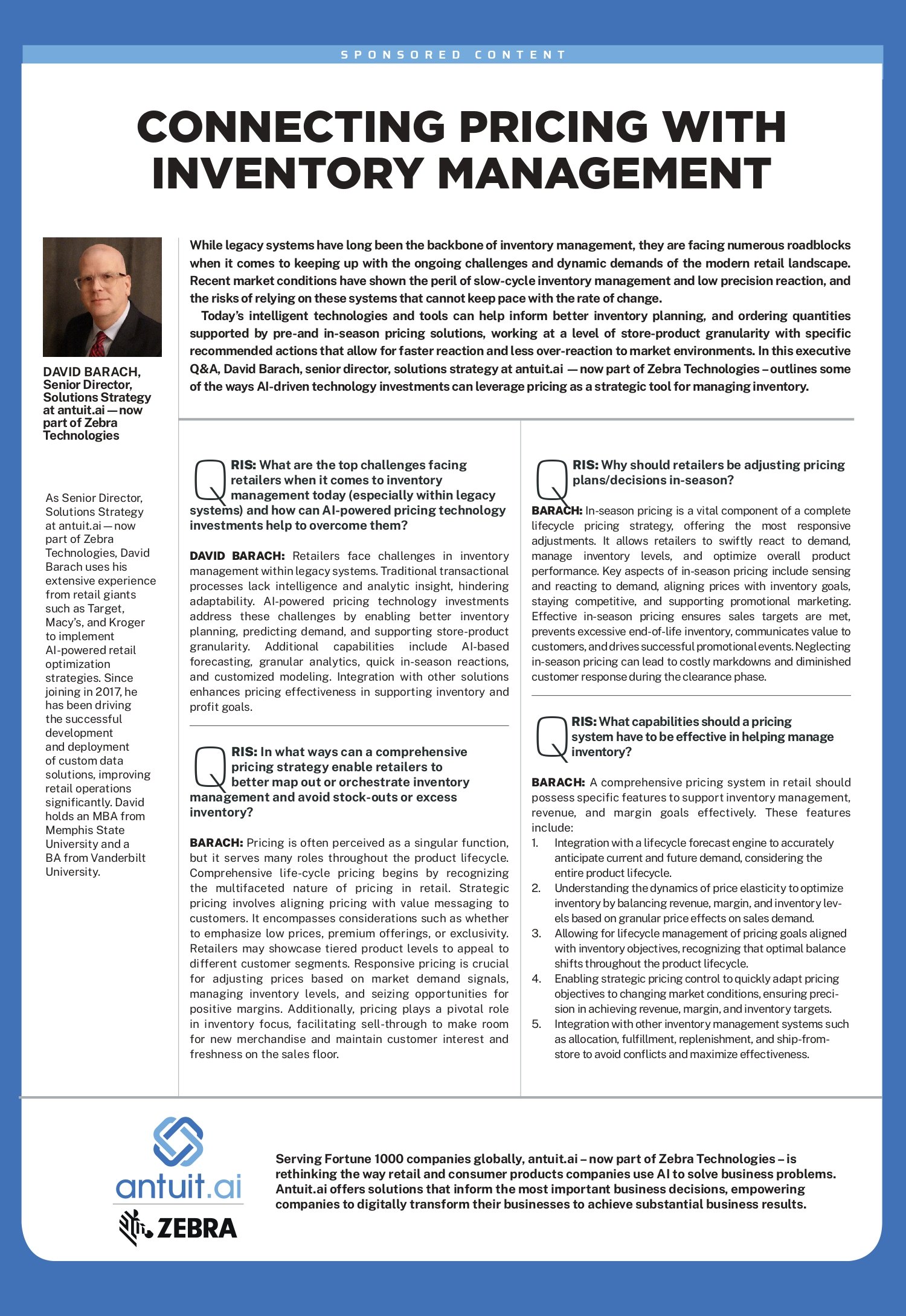 Infographic: Connecting Pricing with Inventory Management
